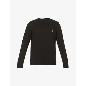 Paul Smith Zebra Embroidered Cotton Sweatshirt - Black