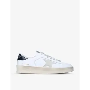 GOLDEN GOOSE Stardan Low-top Leather Trainers - White/blk