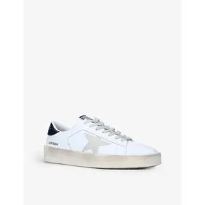GOLDEN GOOSE Stardan Low-top Leather Trainers - White/blk