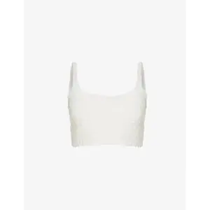 SKIMS Cozy Cropped Knitted Top
