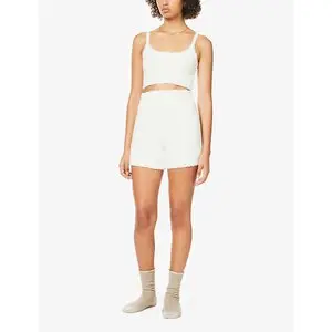 SKIMS Cozy Cropped Knitted Top