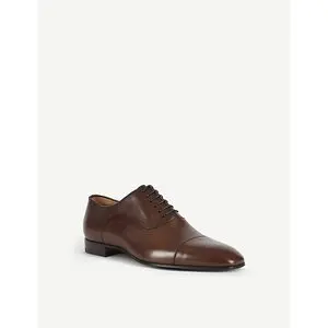 CHRISTIAN LOUBOUTIN Greggo Leather Oxford Shoes - Havane