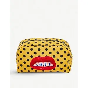 SELETTI Toiletpaper Sh*t Print Faux-leather Beauty Case - One-color
