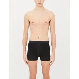 Zimmerli Classic Jersey Boxer Briefs - Black