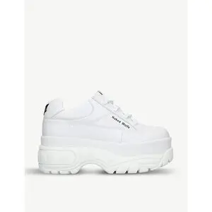 NAKED WOLFE Sporty Leather Platform Trainers