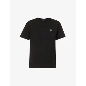 Paul Smith Zebra-embroidered Crewneck Cotton T-shirt - Black