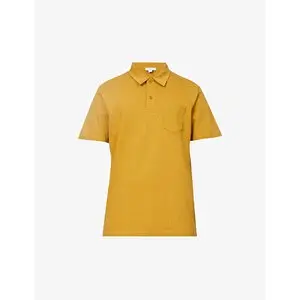 Sunspel Riviera Cotton-piqué Polo Shirt L Ochre
