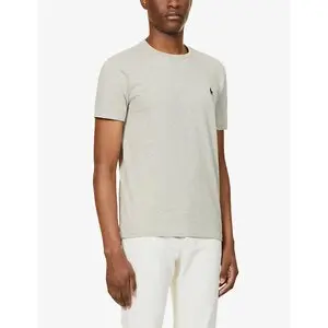 Polo Ralph Lauren Short-sleeved Crewneck Cotton-jersey T-shirt - New Grey Heather