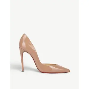 CHRISTIAN LOUBOUTIN Iriza 100 Patent-leather Courts - Nude