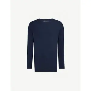 Derek Rose Basel Long-sleeved Stretch-cotton Top