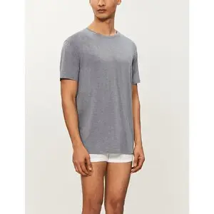 Derek Rose Basel Crewneck Stretch-modal T-shirt - Grey