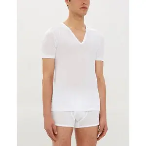 Zimmerli Deep V-neck T-shirt
