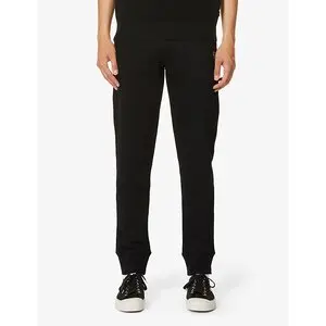 Paul Smith Zebra Brand-embroidered Cotton Jogging Bottoms - Black