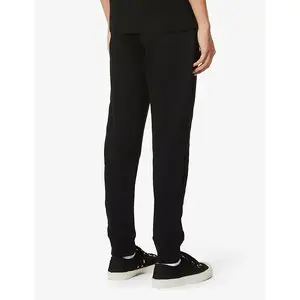 Paul Smith Zebra Brand-embroidered Cotton Jogging Bottoms - Black