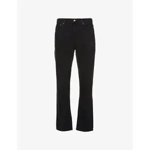 Nudie Jeans Gritty Jackson Slim-fit Straight Denim Jeans - Black Forest