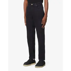 Nudie Jeans Gritty Jackson Slim-fit Straight Denim Jeans - Black Forest