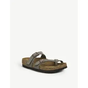 BIRKENSTOCK Mayari Faux-leather Sandals - Stone