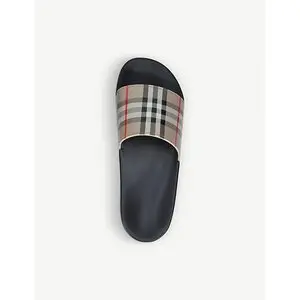 Burberry Furley Checked Sliders