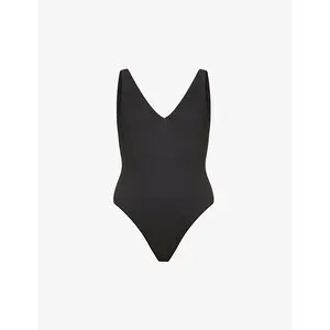 Seafolly Sea Dive V-neck Swimsuit - Black