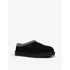 UGG Tasman Ii Shearling-lined Suede Slippers - Black