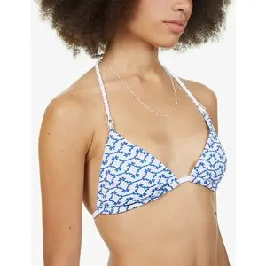 Heidi Klein Mykonos Printed Bikini Top