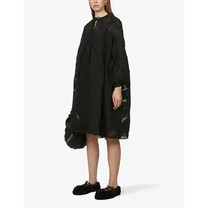 SAMSOE SAMSOE Mynthe Oversized Woven Midi Dress