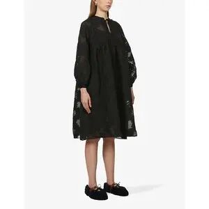 SAMSOE SAMSOE Mynthe Oversized Woven Midi Dress