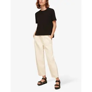 Whistles Emily Ultimate Cotton T-shirt - Black