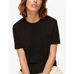 Whistles Emily Ultimate Cotton T-shirt - Black
