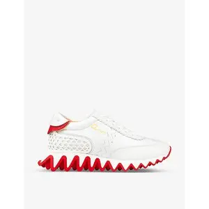 CHRISTIAN LOUBOUTIN Loubishark Donna Leather Trainers - Bianco