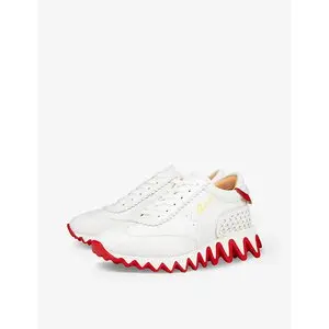CHRISTIAN LOUBOUTIN Loubishark Donna Leather Trainers - Bianco