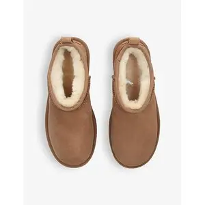UGG Classic Ultra Mini Sheepskin Boots - Mid Brown