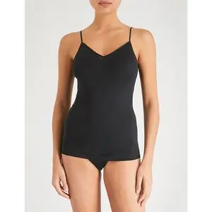 Hanro Seamless Cotton Camisole - Black