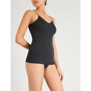 Hanro Seamless Cotton Camisole - Black
