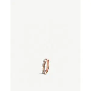 Boucheron Quatre Radiant Edition 18ct White And Rose-gold Diamond Wedding Band - Pink