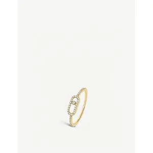 Messika Move Uno 18ct Gold And Diamond Ring - Yellow
