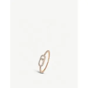 Messika Move Uno 18ct Rose Gold Diamond Ring