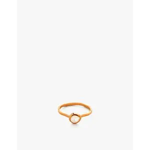 Monica Vinader Siren Small Stacking Ring - Yellow Gold
