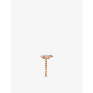 Boucheron Serpent Bohème Rose Gold And Diamond Ring - Pink