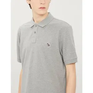 Paul Smith Zebra-appliquéd Cotton-piqué Polo Shirt