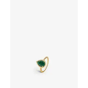 Boucheron Serpent Bohème 18ct Gold And Malachite Ring - Yellow