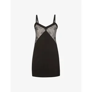 Chantelle Tailor Floral-embroidered Stretch-lace Nightdress