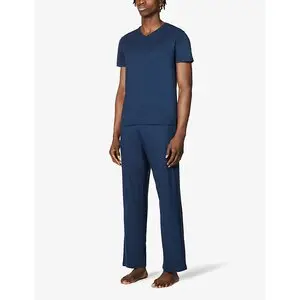 Derek Rose Basel Stretch-jersey T-shirt - Denim