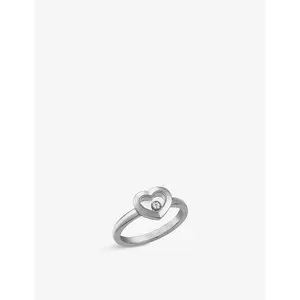 Chopard Happy Diamonds Icons 18ct And 0.05ct Diamond Ring - White Gold