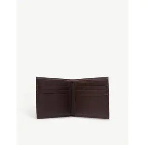 Polo Ralph Lauren Pony-embossed Pebbled Leather Billfold Wallet - Brown