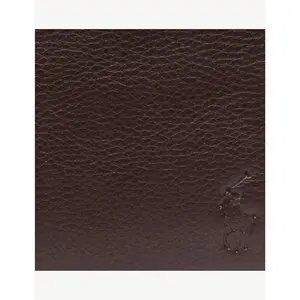 Polo Ralph Lauren Pony-embossed Pebbled Leather Billfold Wallet - Brown