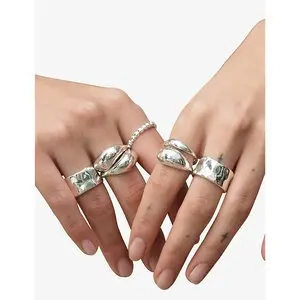Monica Vinader Deia Ring - Sterling Silver
