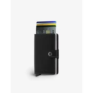 SECRID Miniwallet Original Leather And Aluminium Cardholder - Black