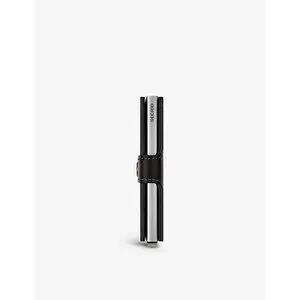 SECRID Miniwallet Original Leather And Aluminium Cardholder - Black
