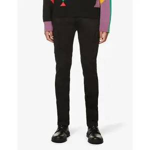 REPLAY Jaan Hyperflex Slim-fit Slim-leg Cotton-blend Cargo Trousers